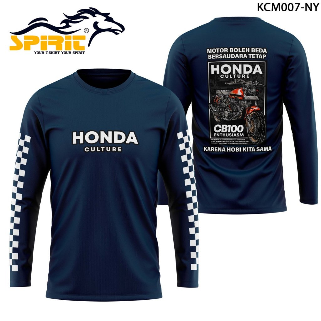 Jual Kaos Motor Custom Kaos Honda CB kaos Motor CB/GL Baju Kaos Motor Custom Lengan Panjang ...