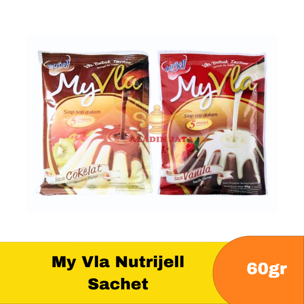 Jual My Vla Nutrijell Sachet/My Vla Nutrijel fla bubuk instant 60gr ...