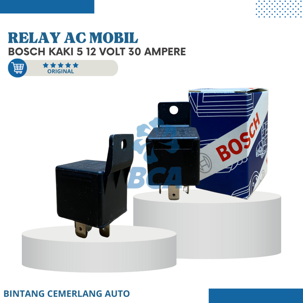 Jual RELAY AC Mobil Bosch Kaki 5 12 Volt 30 Ampere ORIGINAL | Shopee ...