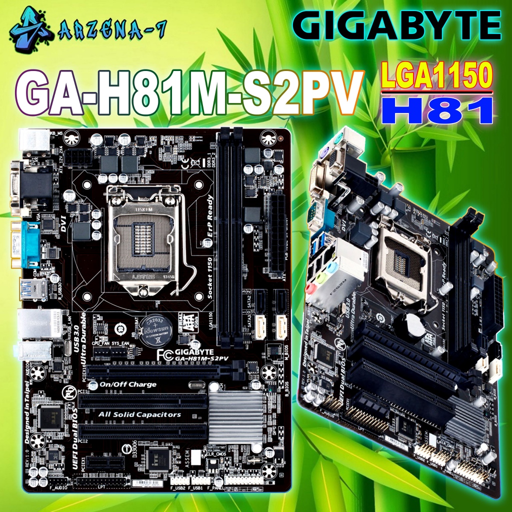 Jual Motherboard Gigabyte H81 Ddr3 ( lga 1150 ) | Shopee Indonesia