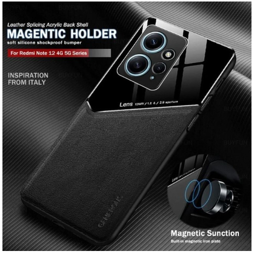 Jual Xiaomi Redmi Note 12 4G Generous Leather Original Case Hard Casing ...