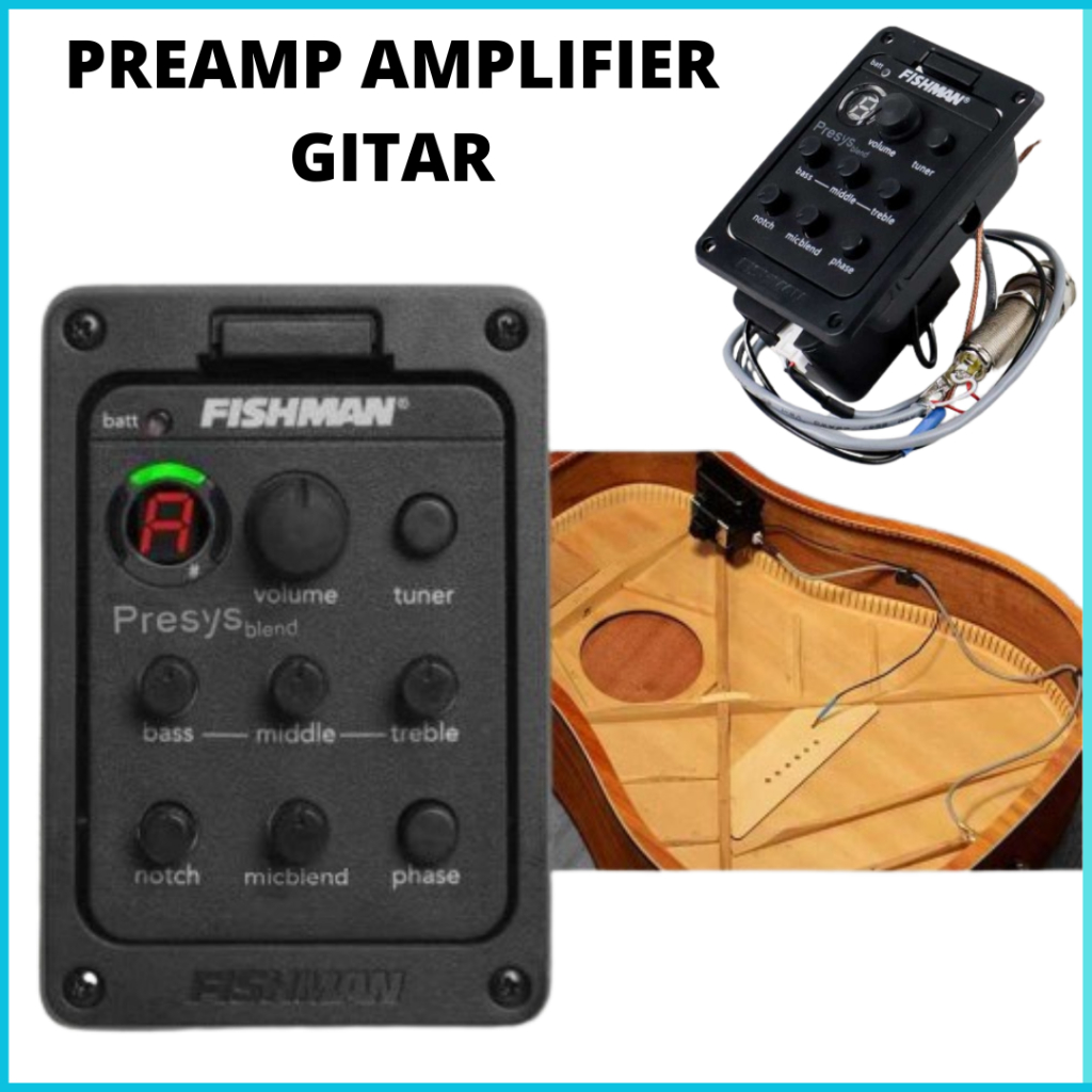 Jual COD Cepat FISHMAN Presys Blend Preamp Amplifier Gitar EQ Tuner - EQ-201 / Mikrofon Campuran ...