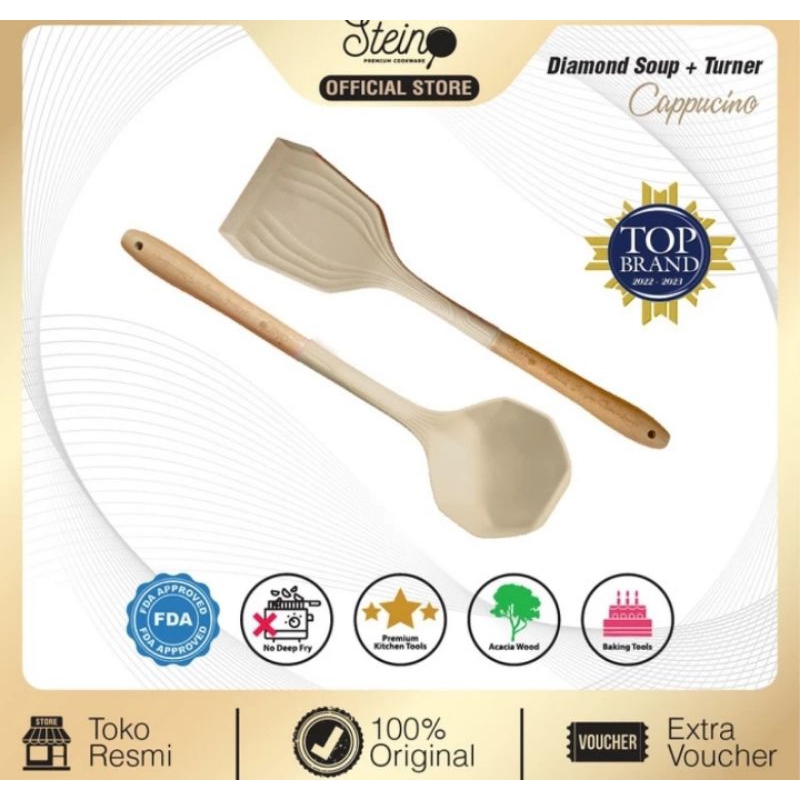 Jual Stein Bundle Diamond Spatula (Soup+Turner) | Shopee Indonesia
