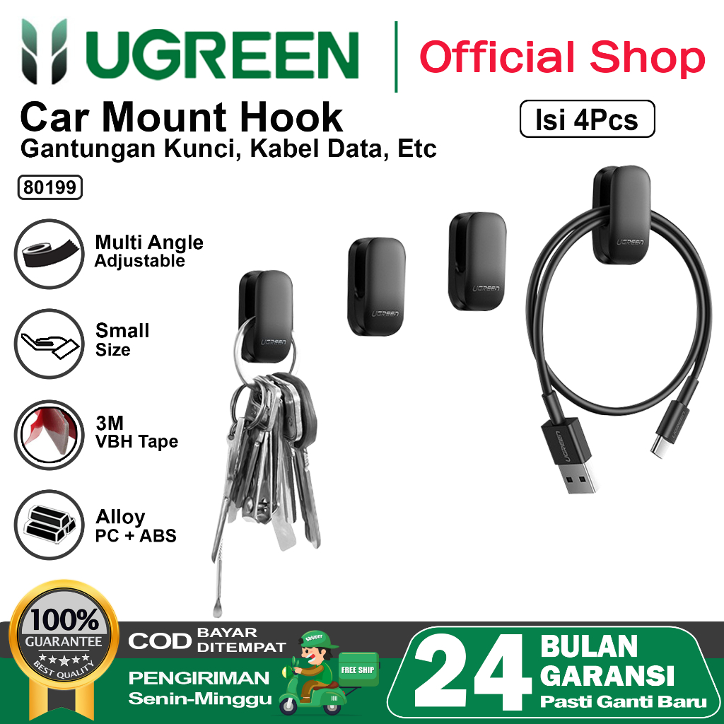 Jual UGREEN Gantungan Hook Dinding, Mobil, Meja Kait Serbaguna | Shopee ...