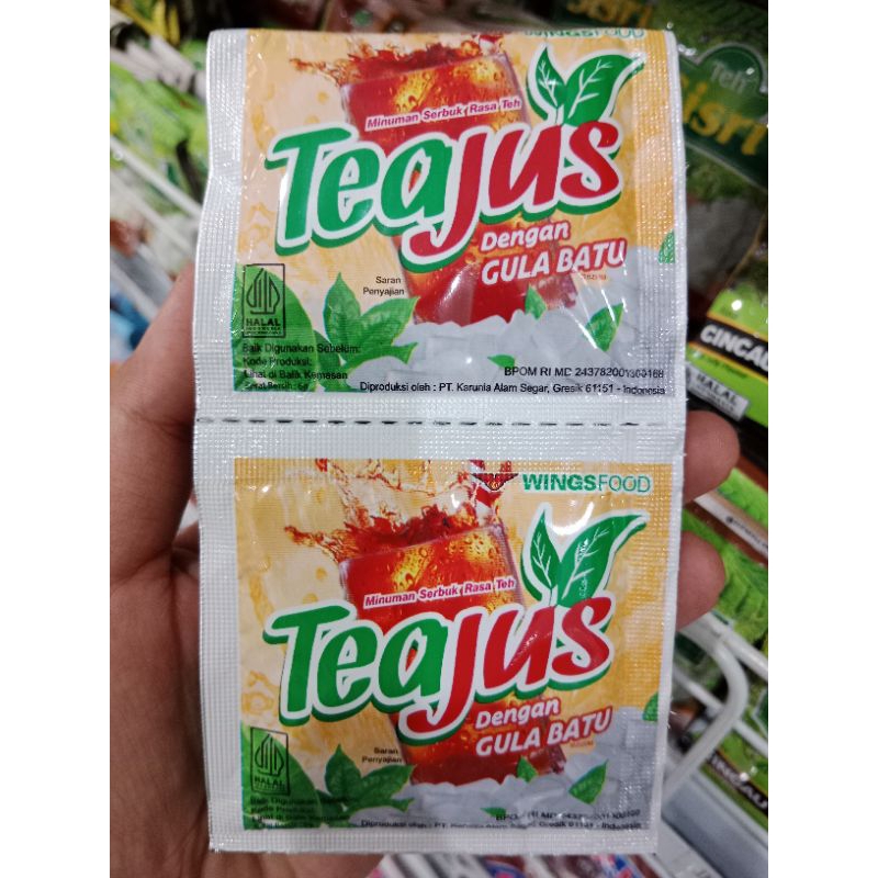 Jual 1 RENTENG TEA JUS RENTENG RASA GULA BATU 8gr*10pcs | Shopee Indonesia