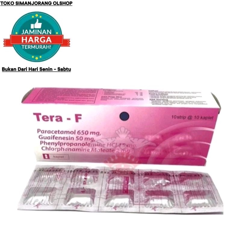 Jual TERA -F ISI 10 TABLET OBAT BATUK & PILEK | Shopee Indonesia