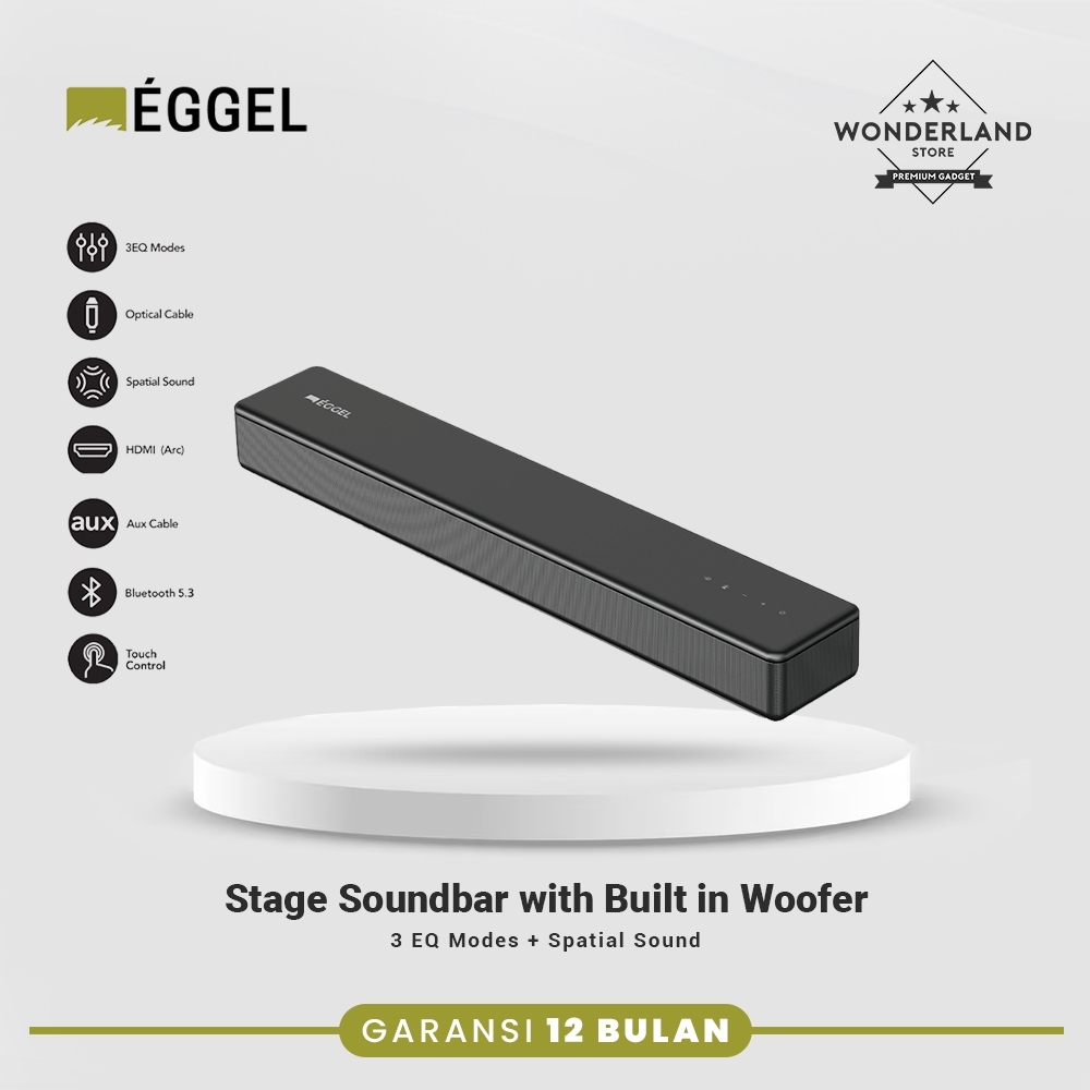Jual Eggel Stage Soundbar with Built in Subwoofer Touch Control, 3EQ ...