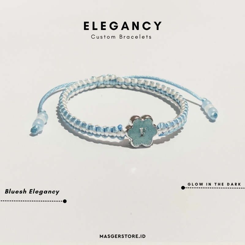 Jual [Glow] Bracelet Custom | Gelang Couple Custom Inisial Gelang ...