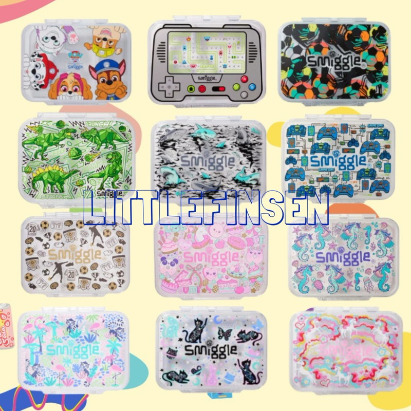 Jual SMIGGLE lunch box medium sew through bento lunch box sekat 4 ...