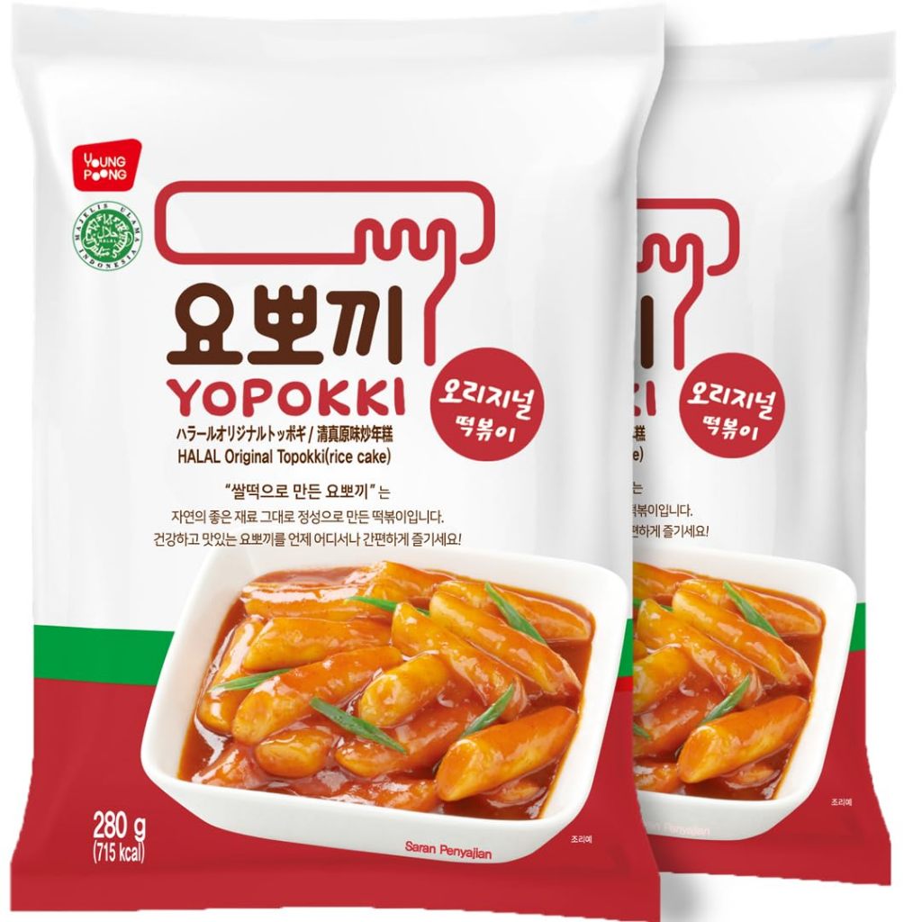 Jual Yopokki Original Topokki Instan Sweet & Mild Halal Rice Cake 280gr ...