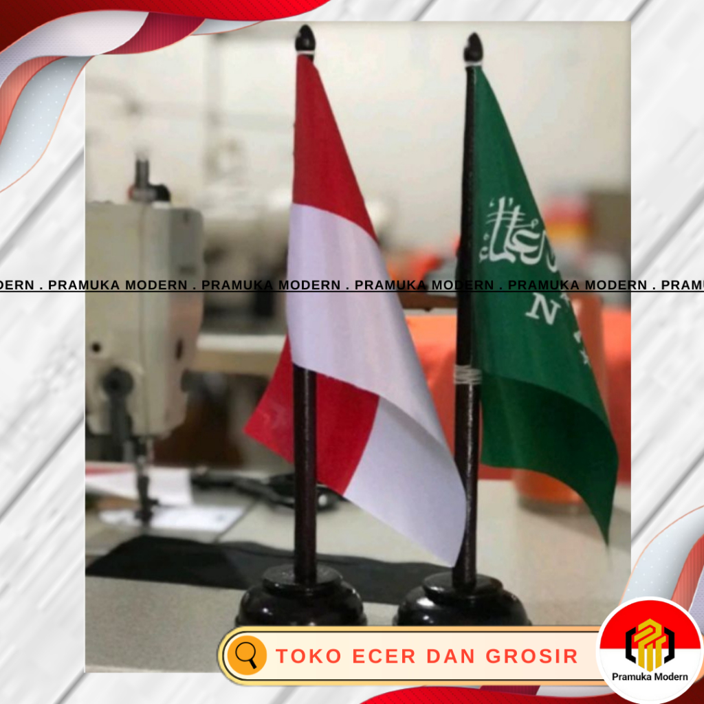 Jual Bendera meja merah putih / bendera meja nahdlatul ulama / bendera ...