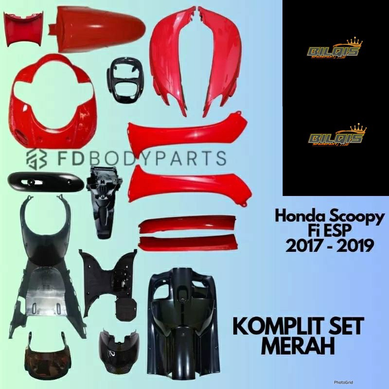 Jual Body scoopy 2018 cover full set body halus kasar scoopy fi esp ...