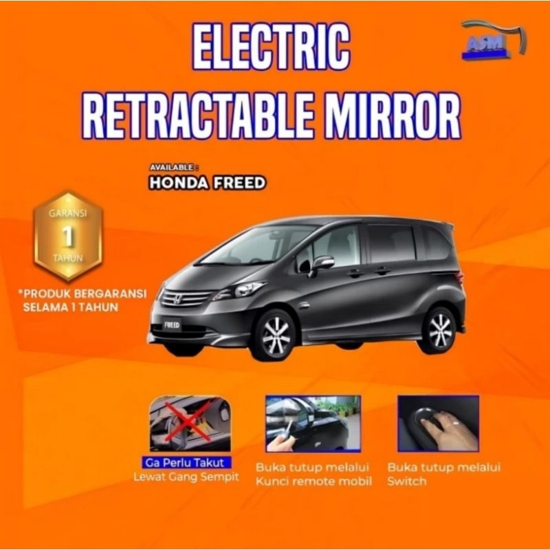 Jual Retract Mirror / Spion Lipat Honda Freed 2009-2017 with Modul ...