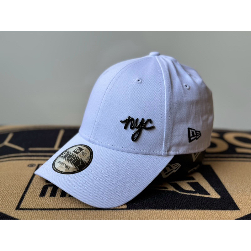 Jual Topi New Era 9Forty NYC Metal Badge White Cap 100% Original Resmi ...