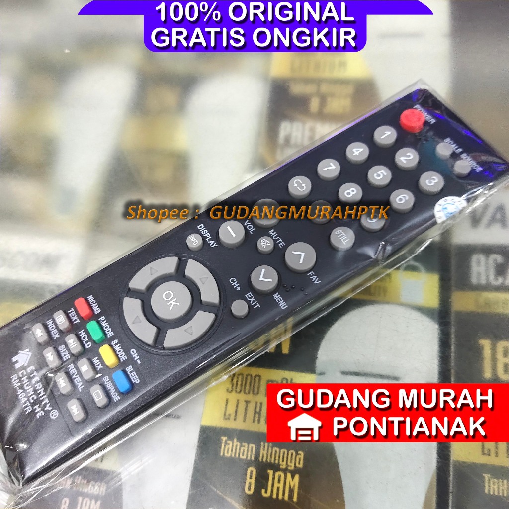 Jual Remote TV AKARI LED / televisi Tabung akari Cocok dan awet ...