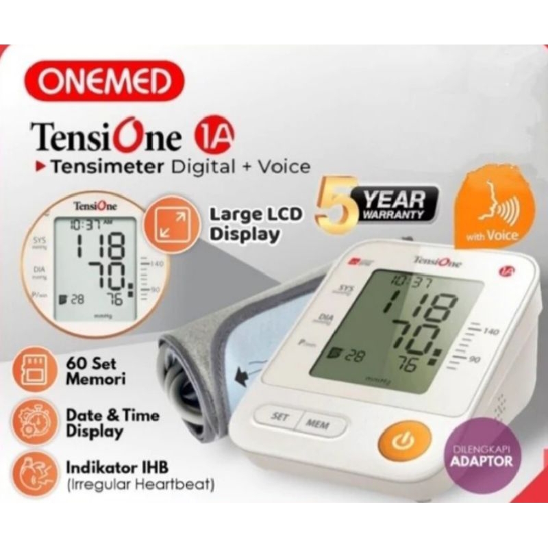 Jual tensimeter digital onemed tensione voice Indonesia | Shopee Indonesia