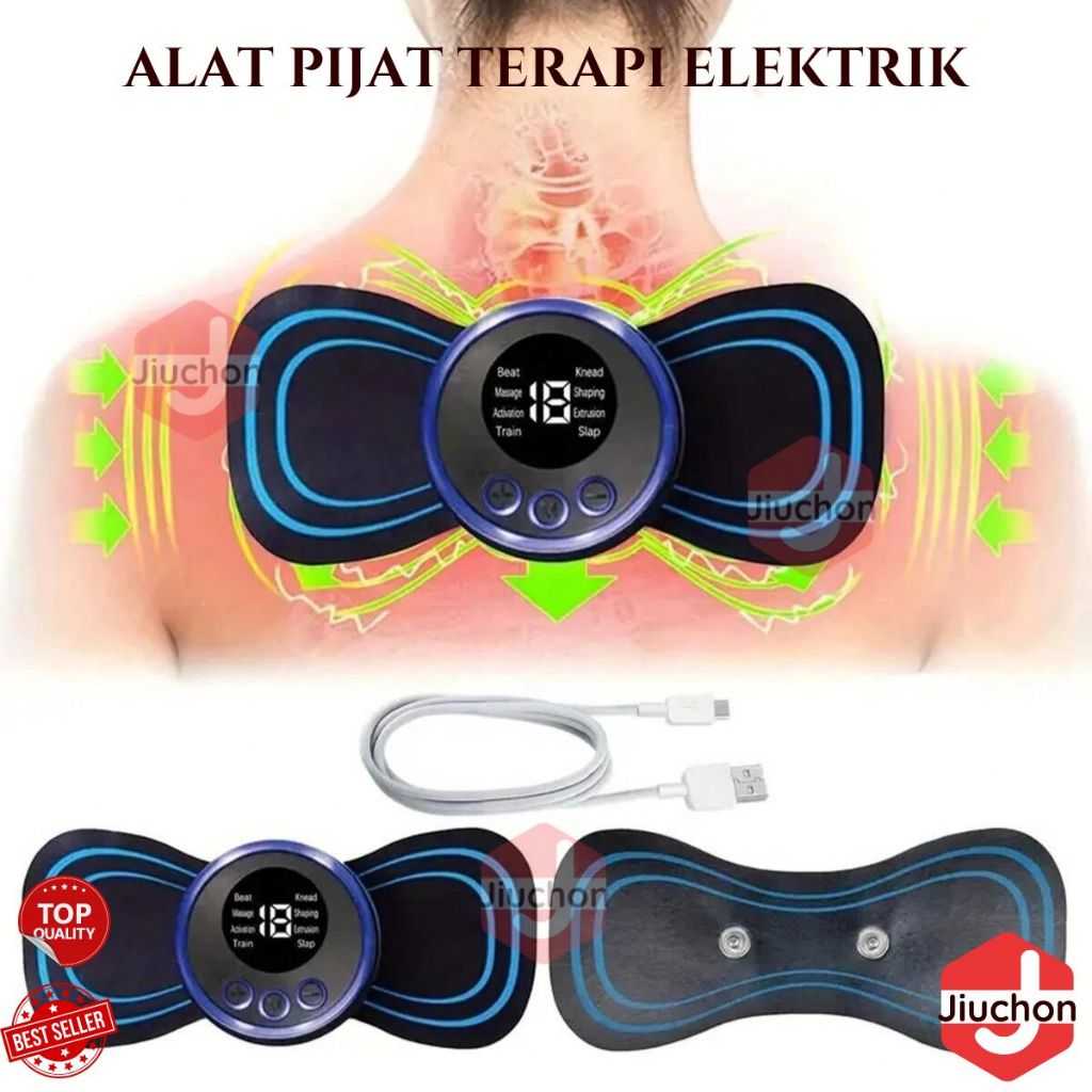 Jual JIUCHON ALAT PIJAT TERAPI ELEKTRIK EMS MINI MASSAGER 8 MODE ALAT ...