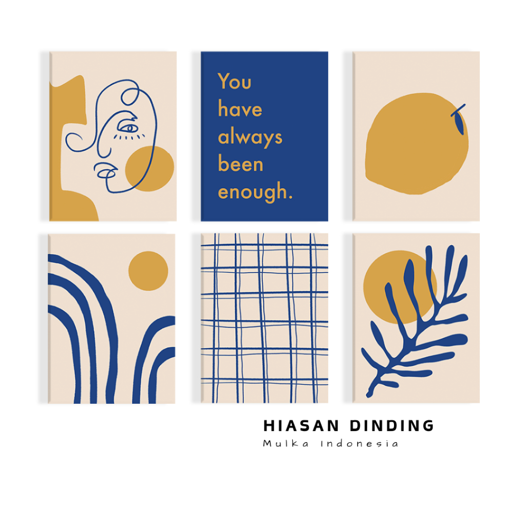 Jual Hiasan Dinding Aesthetic 40x30cm Abstrak Aestetik Poster Wall ...