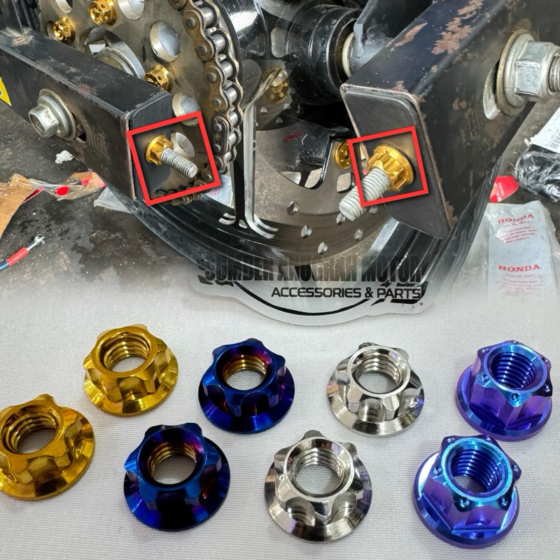 Jual MUR STELAN RANTAI PROBOLT SS & TITANIUM WR CRF KLX WR155 CRF150 ...