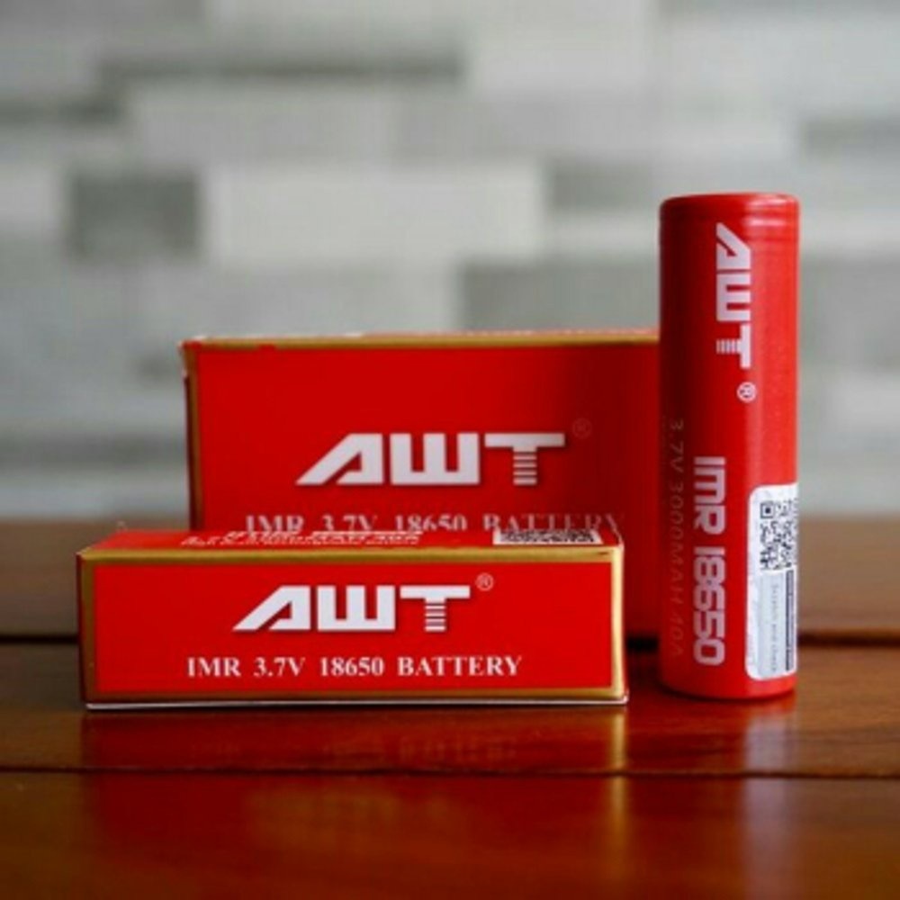 Jual Termurah baterai, baterry awt black 18650 kapasitas 3000mAh18650 ...