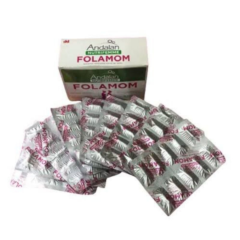 Jual ECER 10 TABLET FOLAMOM Andalan Nutrifemme | Penguat Kandungan ...