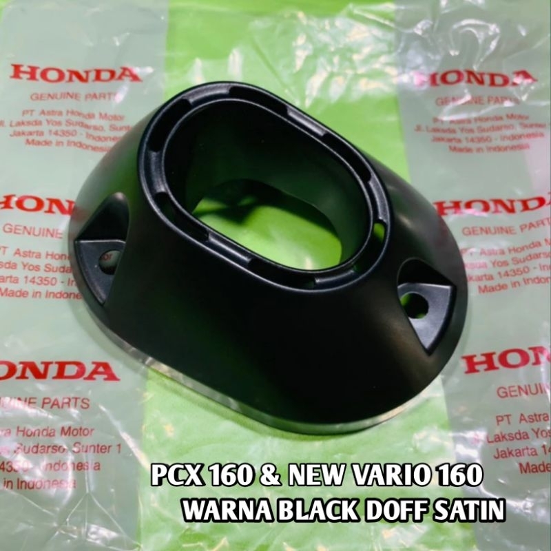 Jual moncong HITAM DOFF cover ujung tutup knalpot honda PCX 160 New VARIO 160 | Shopee Indonesia