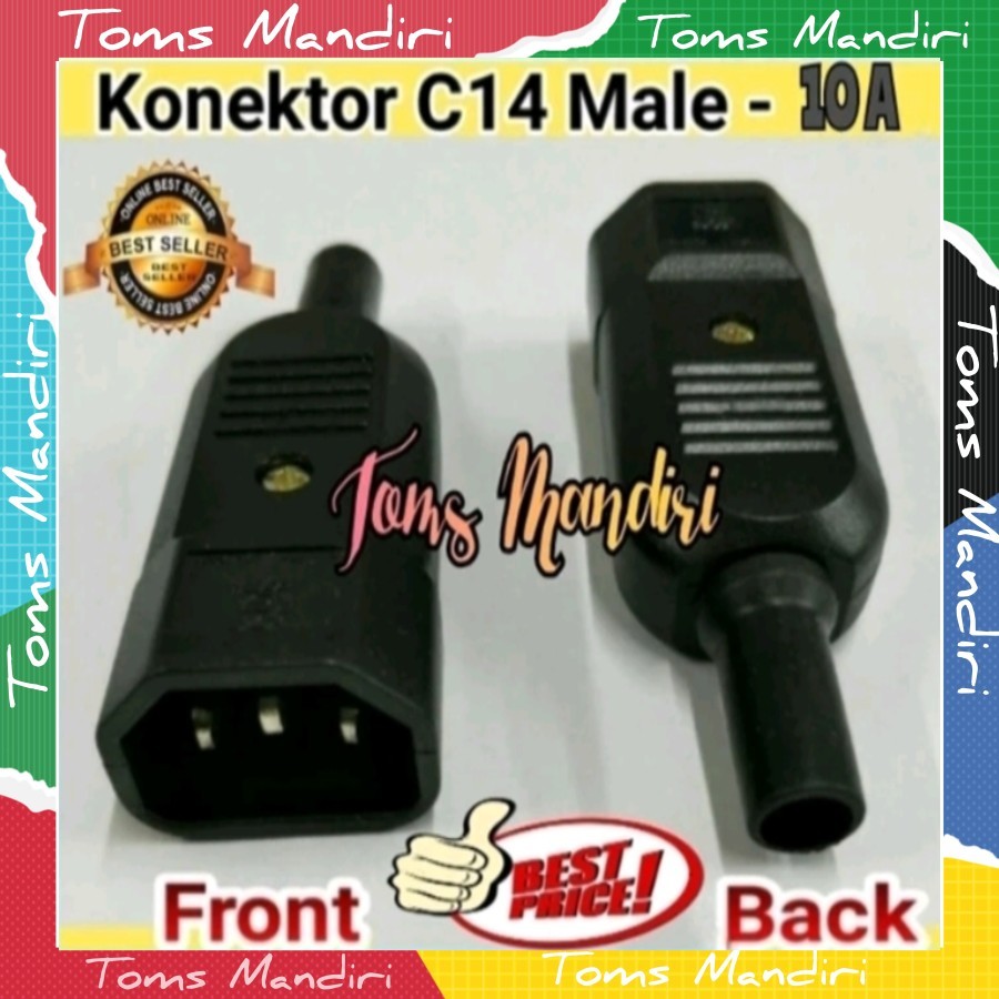 Jual Connector C14 Male - 10 Ampere (Socket C14 Male) | Shopee Indonesia