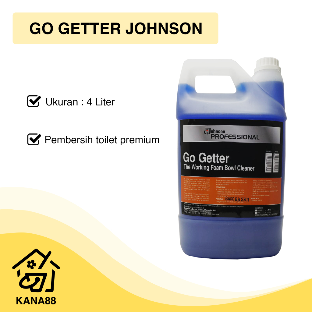 Jual Go Getter SC Johnson 4L Pembersih Toilet Bowl WC Keramik Kloset ...
