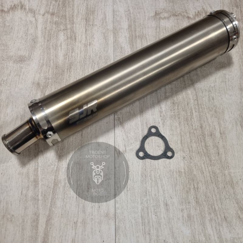 Jual Silincer Knalpot SJR TITANIUM SILVER corong titanium NINJA R NINJA ...