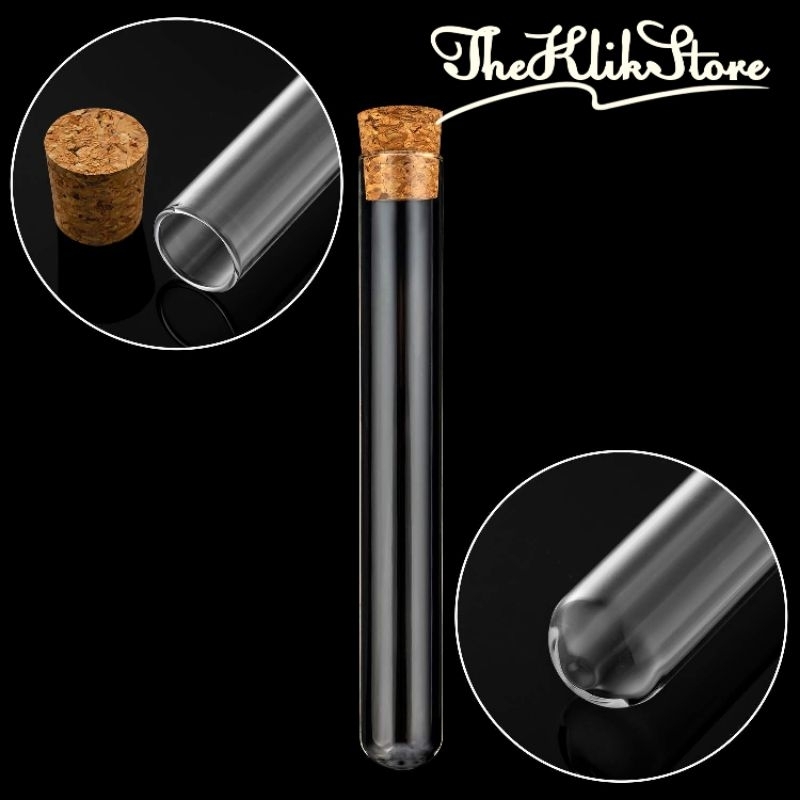 Jual Tabung Reaksi Kaca Tutup Gabus 16x150mm Glass Test Tube With Cork ...