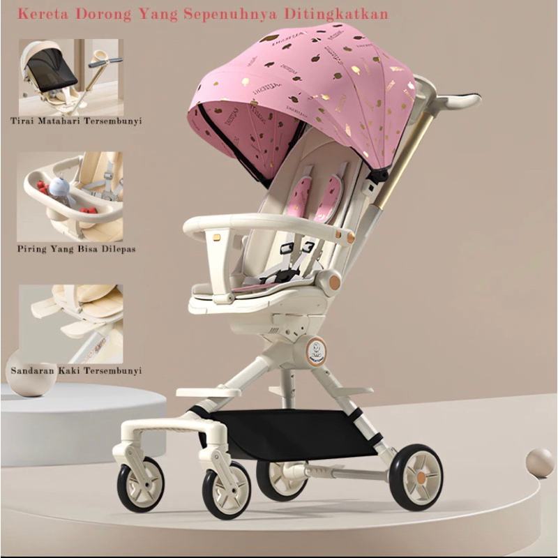 Jual Mmflight Stroller Baby Kereta Dorong Bayi 2 Arah Traveling ...