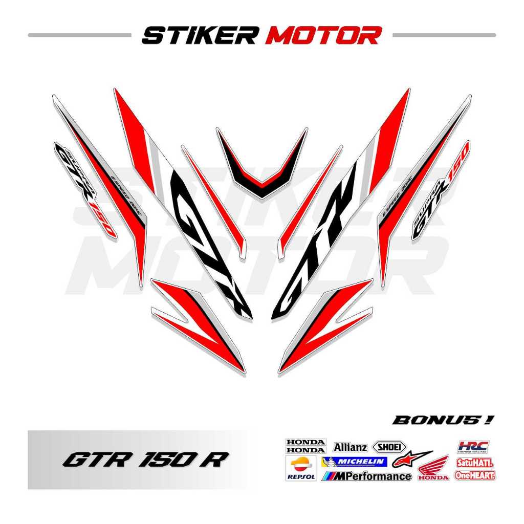 Jual GTR27 STRIPING STIKER STICKER LIS SUPRA GTR 150 R WINNER V1 RS ...