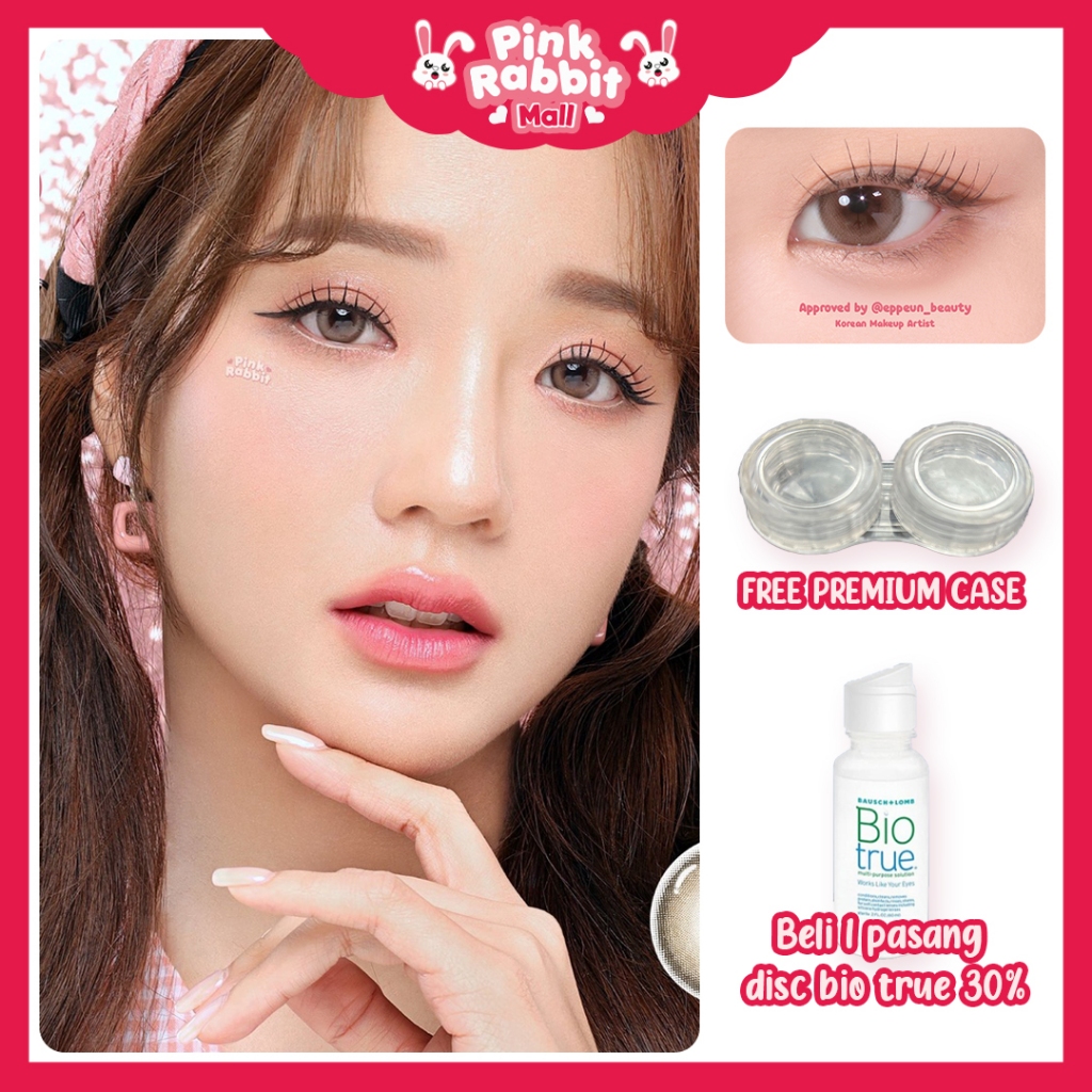 Jual Pink Rabbit Softlens Minus Nara Brown Aman Nyaman Normal dan -0.50 ...
