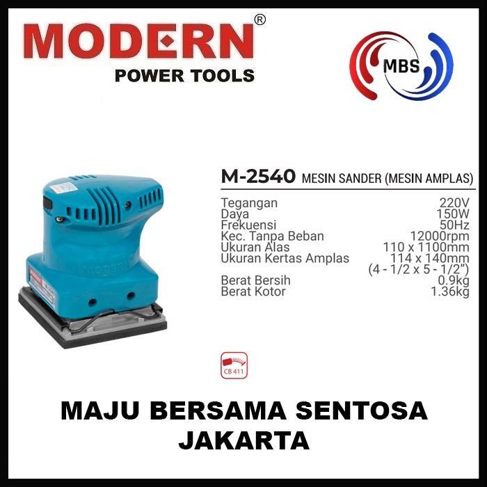 Jual MBS - MODERN M-2540 Mesin Amplas Kayu Finishing Electric Sander ...
