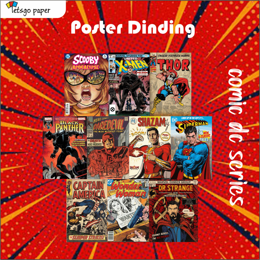 Jual poster dinding dengan tema comic dc isi 20 uuran A5 | Shopee Indonesia