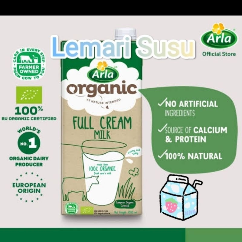 Jual Arla Uht 1 liter/Arla uht 200 ml/Arla full cream milk/Arla organic ...