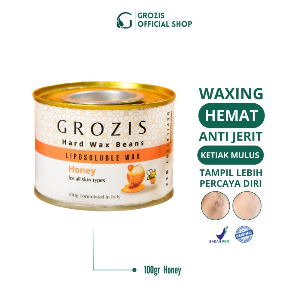 Jual GROZIS Hair Removal Perontok Bulu Tanpa Kertas Waxing Sugar Wax, Hard Wax, Wax me up- HONEY ...