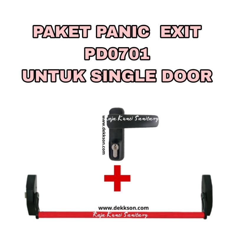 Jual Panic Bar Dekson/ Single Door/ PD0701/ PD0702/ PD8700/ Double Door ...
