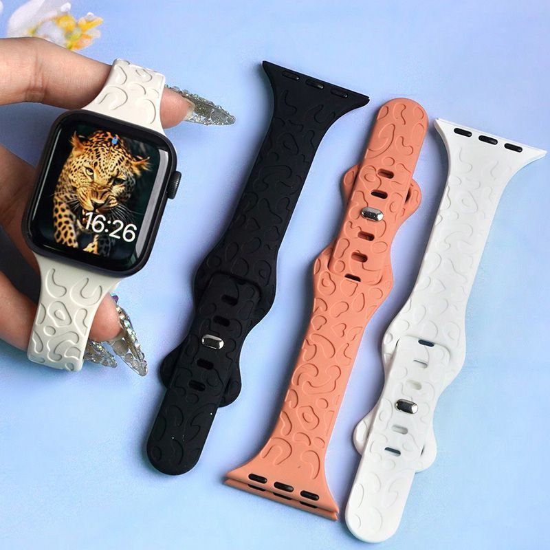 Jual Concave Pattern Silicone Strap For Apple Watch SmartWatch Band 49 ...