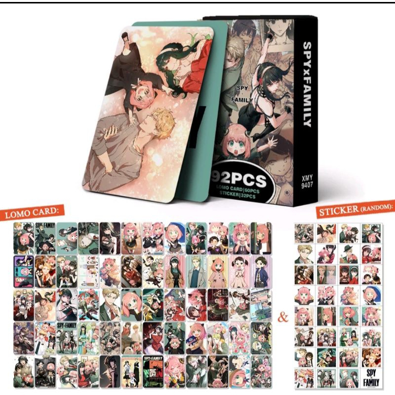 Jual [92pcs] PACK PHOTOCARD SPY X FAMILY LOMO CARD PHOTO CARD KPOP ...
