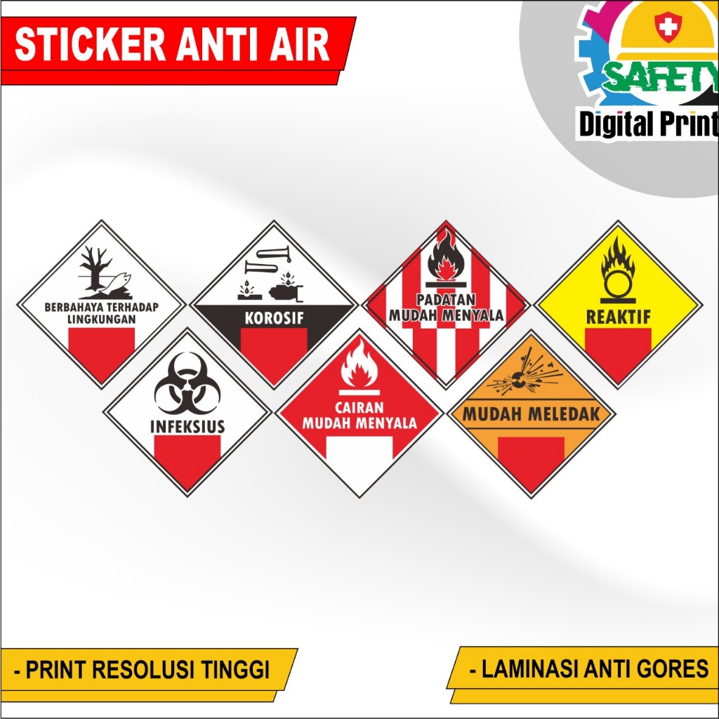 Jual STIKER RAMBU PERINGATAN, STIKER WARNING, DAN STIKER SAFETY SIGN K3 ...