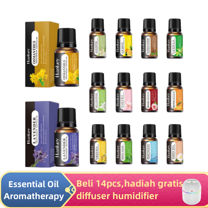 Jual Essential Oil Aromatherapy Diffuser 10ml/ 14 Jenis Aroma Essential ...