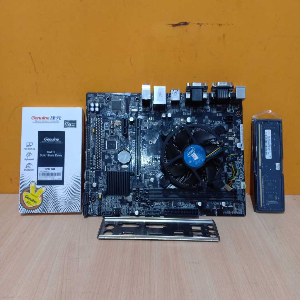 Jual Paket Mobo H110 plus i3 6100 + Ram 8GB + SSD 128GB + Monitor LCD ...