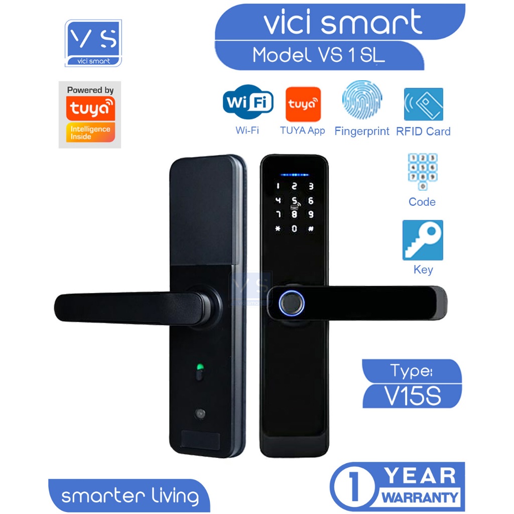 Jual Vici Smart WiFi Door Lock Android / iOS Finger, Pin & Akses Card ...