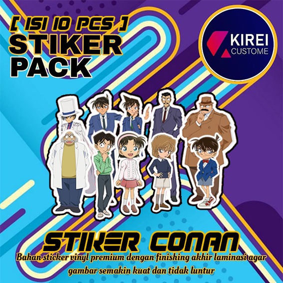 Jual STICKER DETECTIVE CONAN 1 PACK | Shopee Indonesia