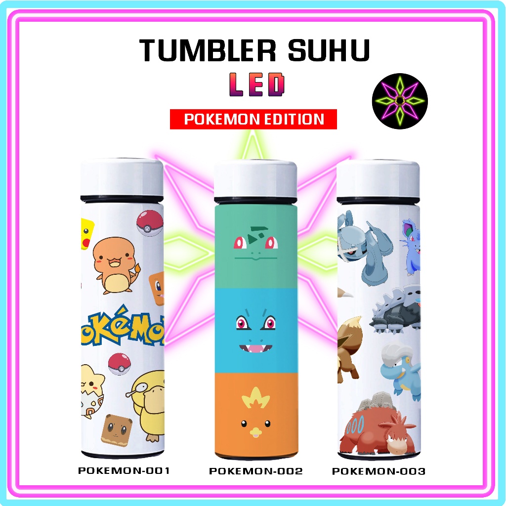 Jual Hikari Print Tumbler LED Pokemon Edition TUMBLER TAHAN PANAS ...