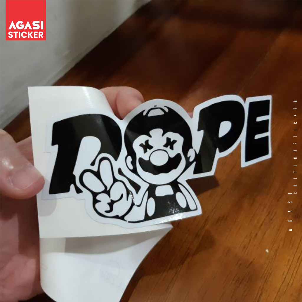 Jual Sticker jdm DOPE MARIO Cutting Sticker | Stiker | Sticker Mobil ...