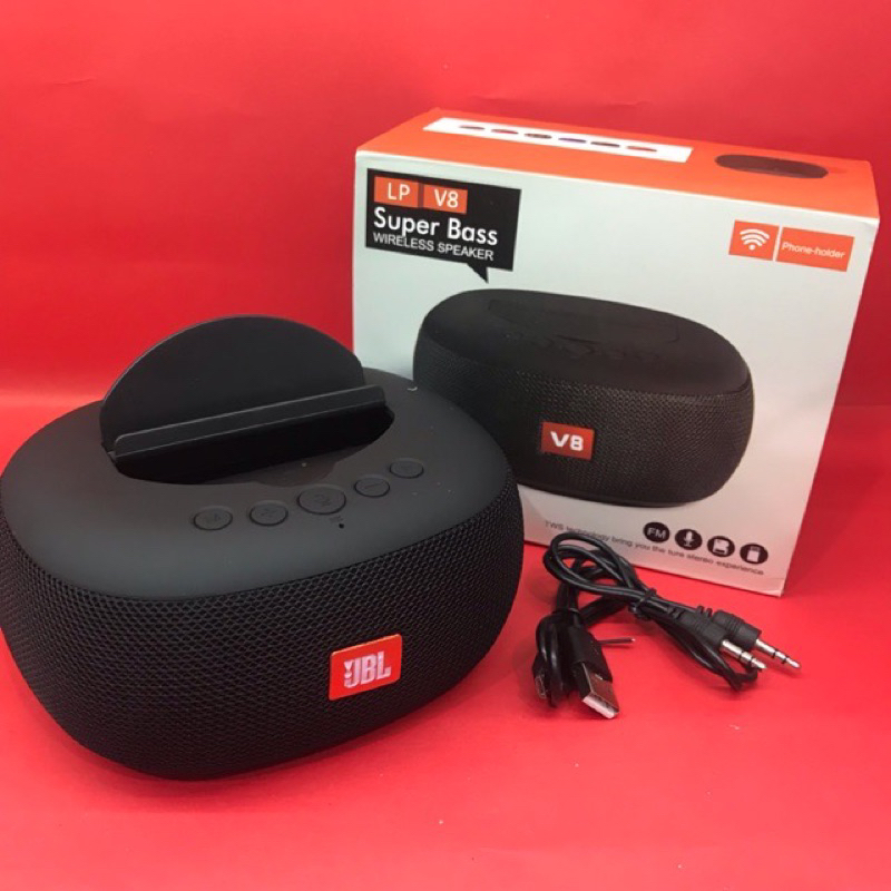 Jual SPEAKER BLUETOOTH V8 SUPER BASS WIRELESS SPEAKER | Shopee Indonesia