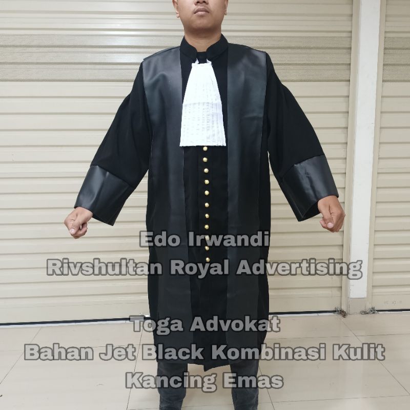 Jual Toga Advokat Pengacara dan Toga Jaksa Bahan Jet Black Kombinasi ...