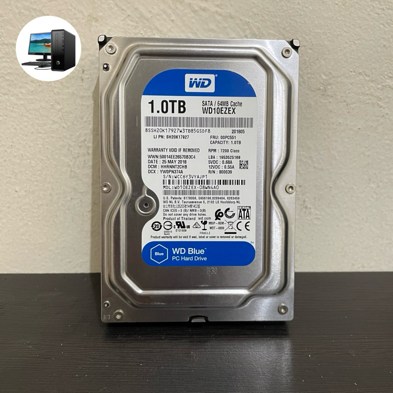Jual HDD WD BLUE 1TB 3,5INCH 7,2K RPM MURAH BERGARANSI | Shopee Indonesia